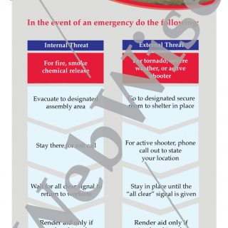 Emergency Action Plan Poster – RiskWise