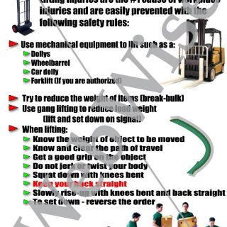 Lifting Safety Poster – RiskWise