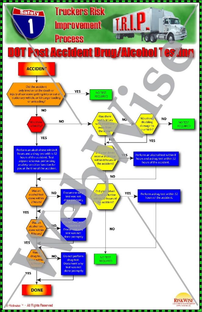 TRIP Post Accident Testing Poster RiskWise