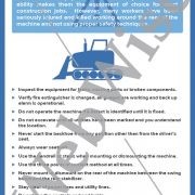Heavy Equipment Safety Poster – RiskWise